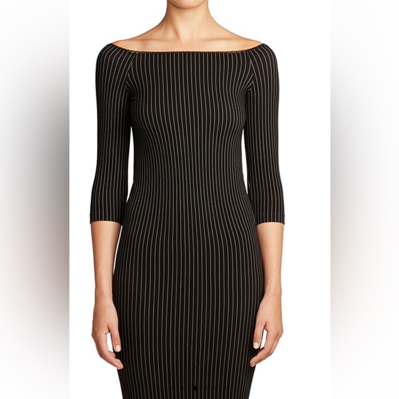 Wolford | Dresses | Wolford Pinstripe Optic Tubular Dress | Poshmark